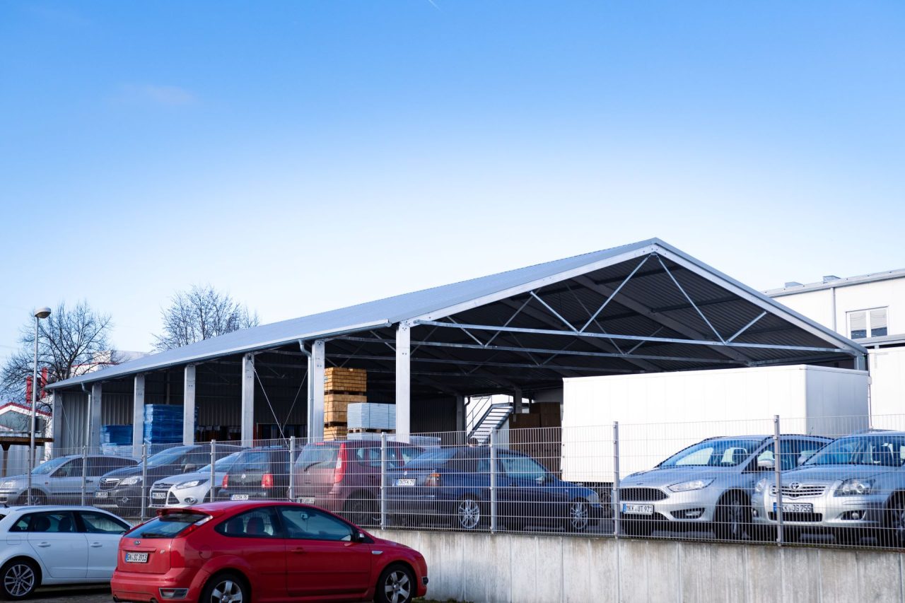 Sheltered canopies for your equipment now! - HR-Structures